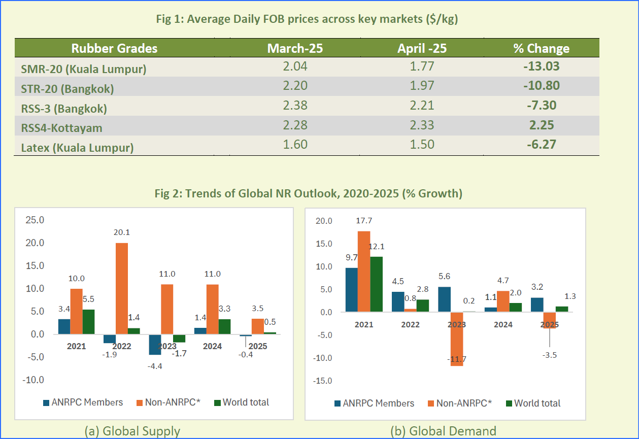 ANRPC Publishes Monthly NR Statistical Report For April 2025